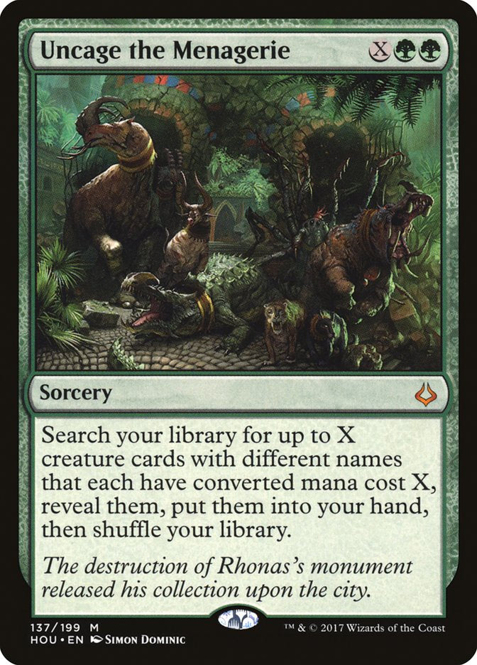 Uncage the Menagerie - HOU